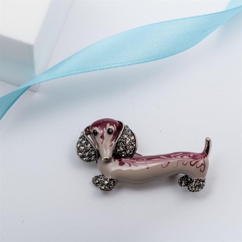 Crystal Dachshund Pin – The Dachshund Lover Store