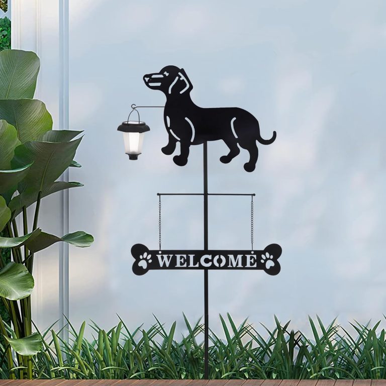 Solar Dachshund Silhouette Welcome Sign – The Dachshund Lover Store